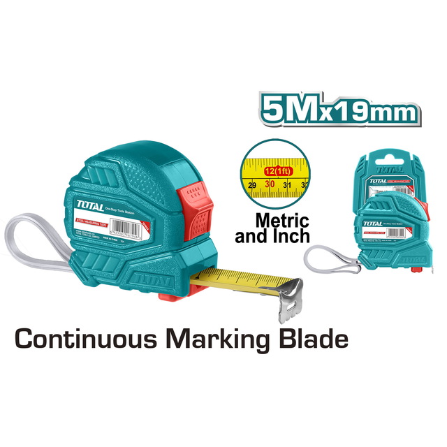 TOTAL Steel Measuring tape – Tools Paradise Ltd